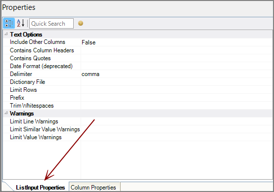 Spectre Build List Input