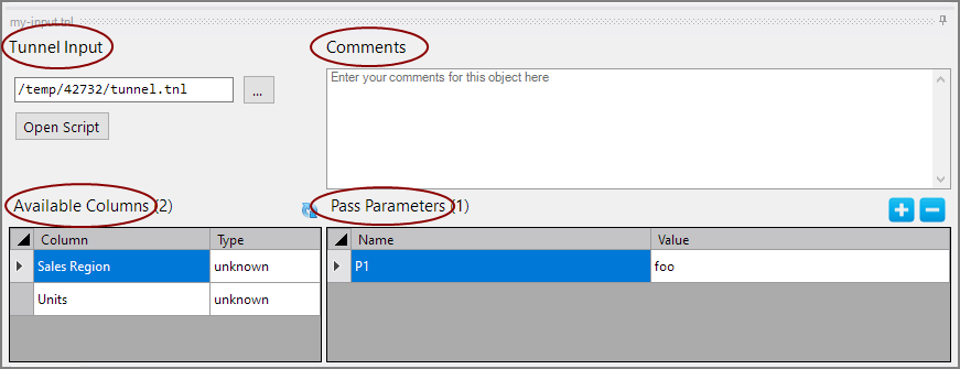 Spectre Build Tunnel Input